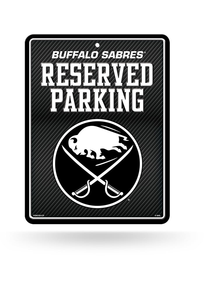 Buffalo Sabres Metal Parking Sign BLACK - 74266662