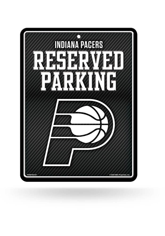 Indiana Pacers Metal Parking Sign BLACK - 74266703