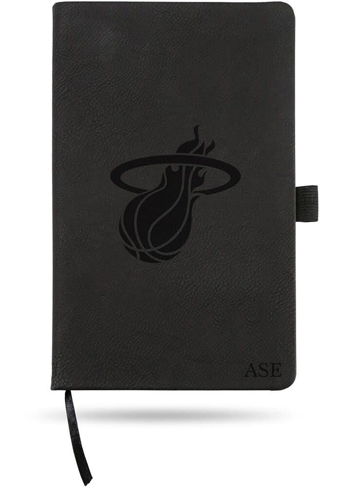 Miami Heat Personalized Laser Engraved Notebooks and Folders - BLACK
