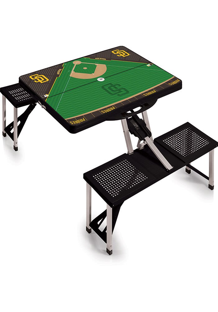 San Diego Padres BLACK Portable Picnic Table - 7426783