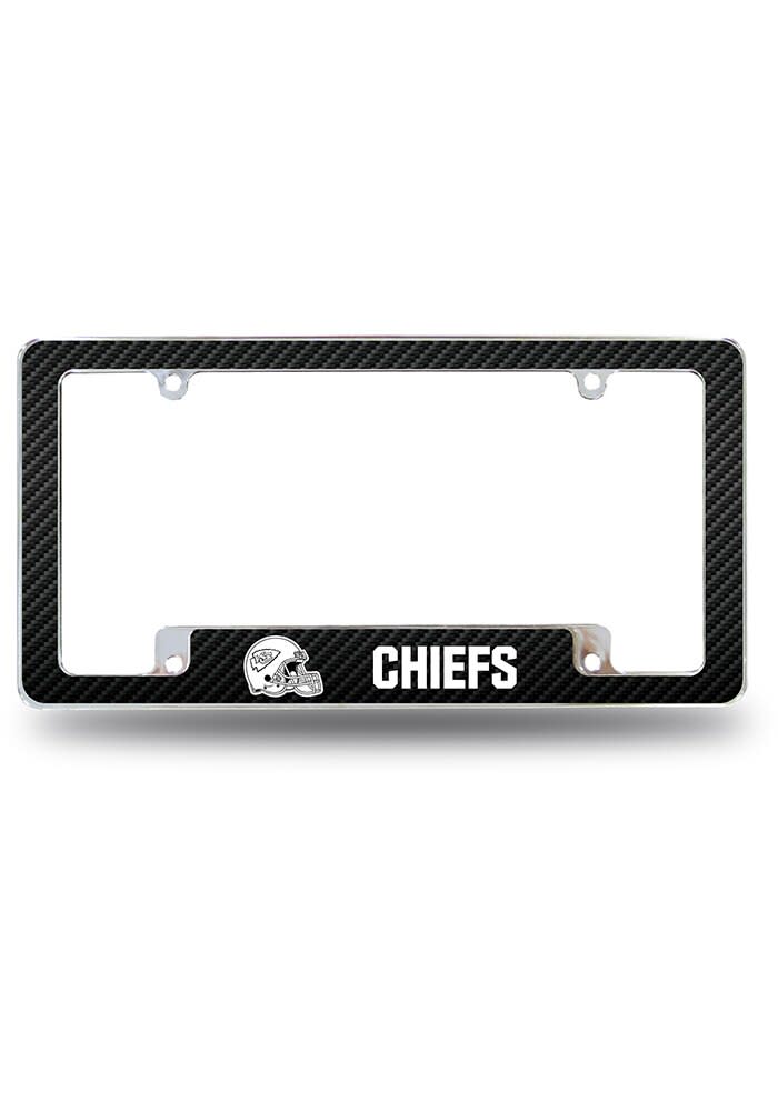 Kansas City Chiefs License Frame- Kansas City Chiefs All Over Carbon ...
