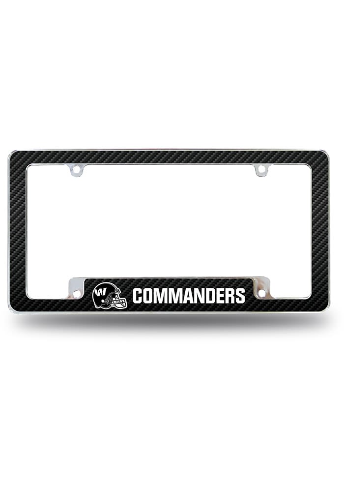 Washington Commanders License Plate Frame - Washington Commanders BLACK ...