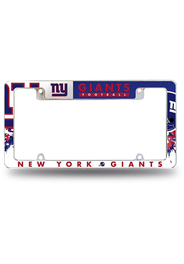 New York Giants License Plate Frame - New York Giants SILVER/BLUE All ...