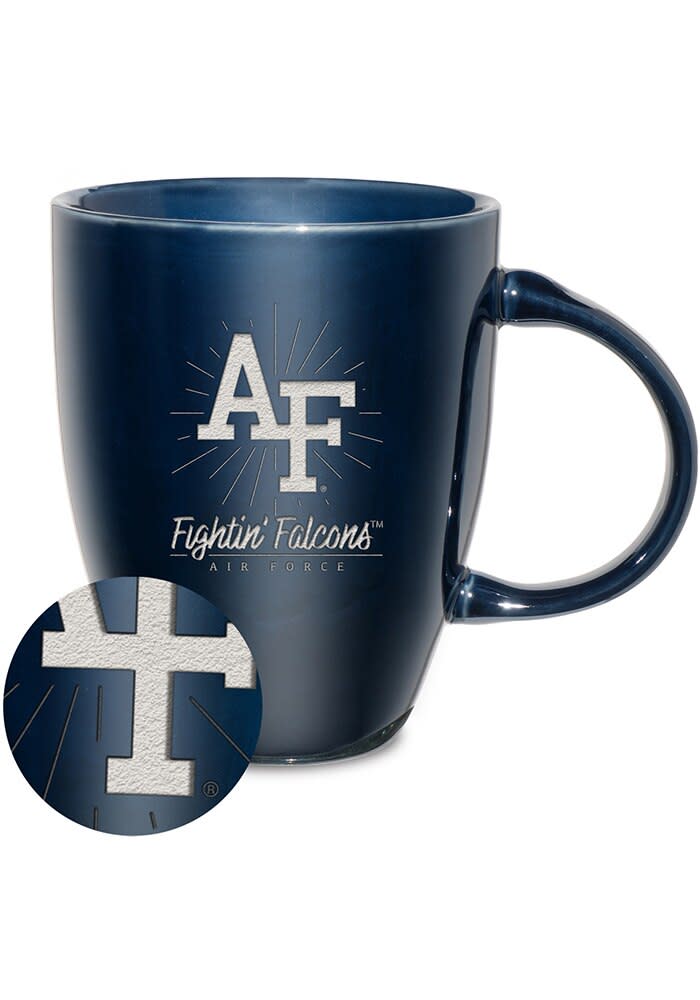 Air Force Falcons NAVY 18oz Sunburst Lustre Ceramic Mug - 74268164