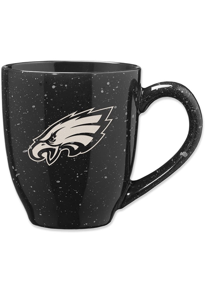Philadelphia Eagles BLACK 16oz Team Logo Speckled Ceramic Mug - 74268552