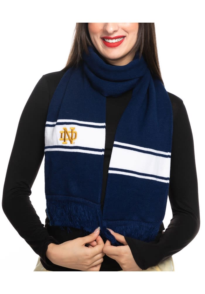 Notre Dame Fighting Irish Stripe Womens Scarf - NAVY