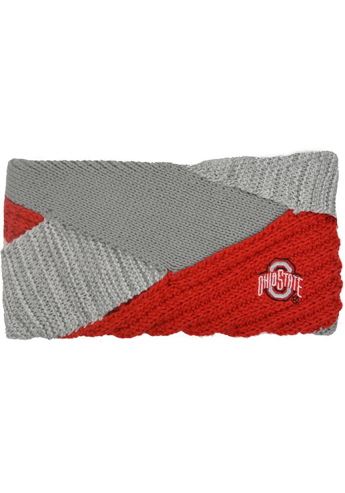 Red Criss Cross Ohio State Buckeyes Womens Headband - 74280183