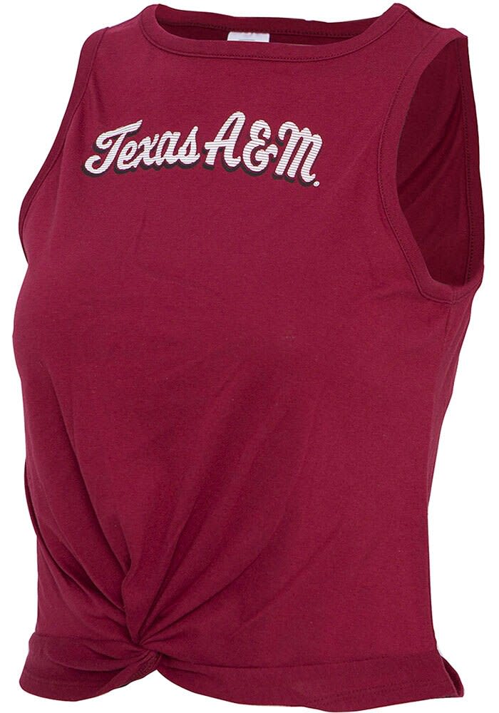 Texas A&M Aggies Womens Maroon Twist Tank Top