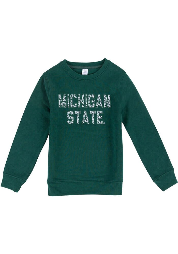 Michigan State Spartans Girls Floral Sweatshirt - Ã‚Â GREEN - 74281752