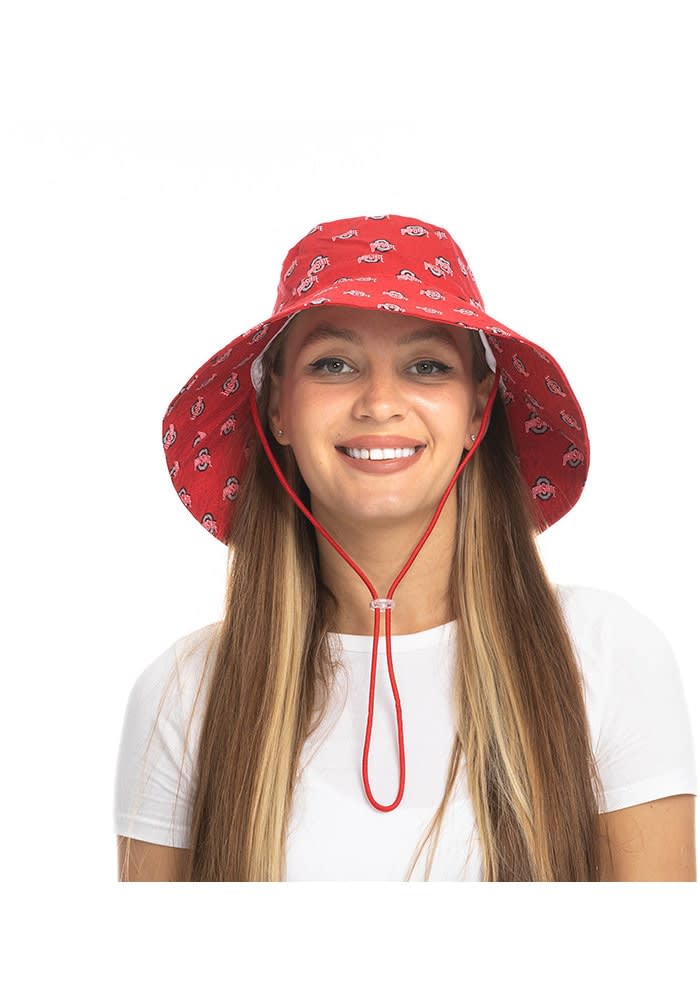 Ohio State Buckeyes Red Mini Logo Floppy Bucket Hat - 74283334