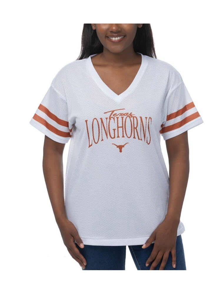 Texas Longhorns Womens White Subtle Fashion Football Jersey - 74283756