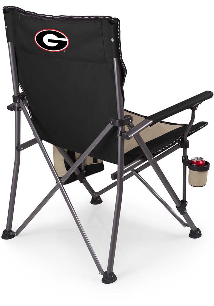 Georgia Bulldogs Cooler and Big Bear XL Deluxe Chair - BLACK