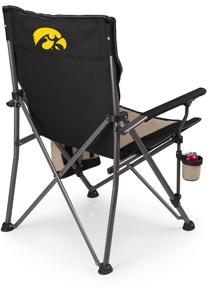 Iowa Hawkeyes BLACK Cooler and Big Bear XL Deluxe Chair - 7428783