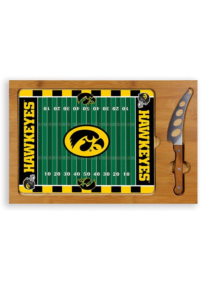 Iowa Hawkeyes BROWN Icon Glass Top Cutting Board - 7428792