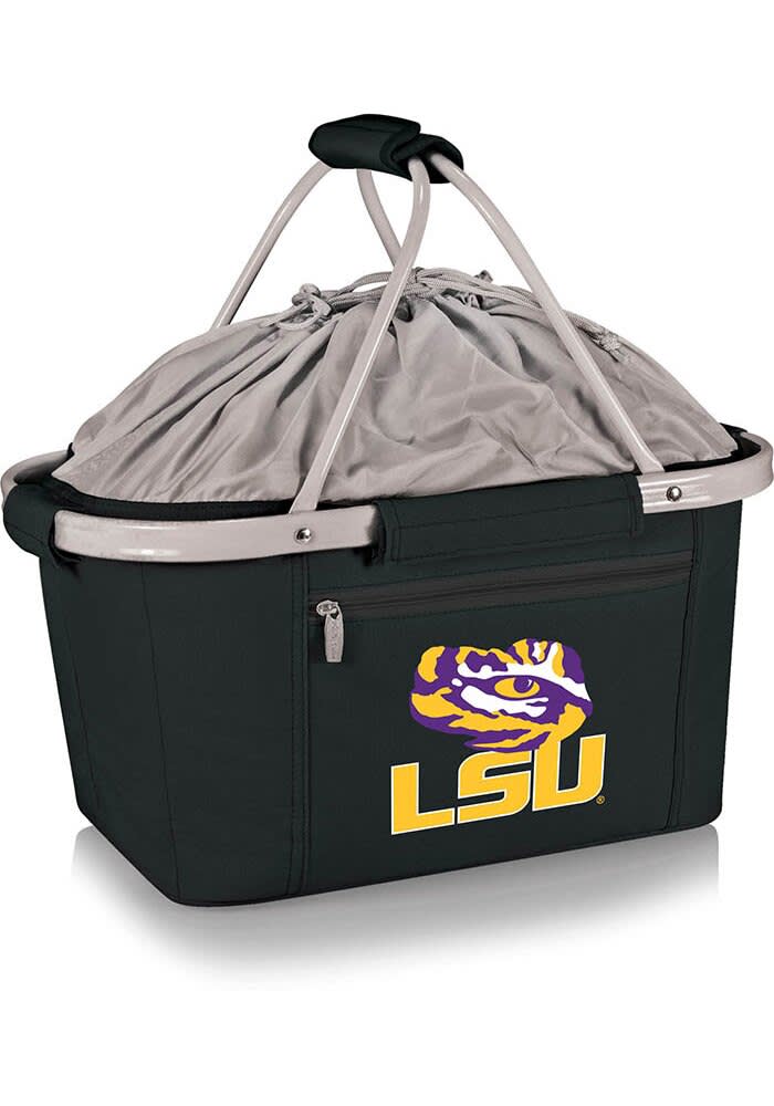 LSU Tigers Metro Collapsible Basket Cooler - BLACK