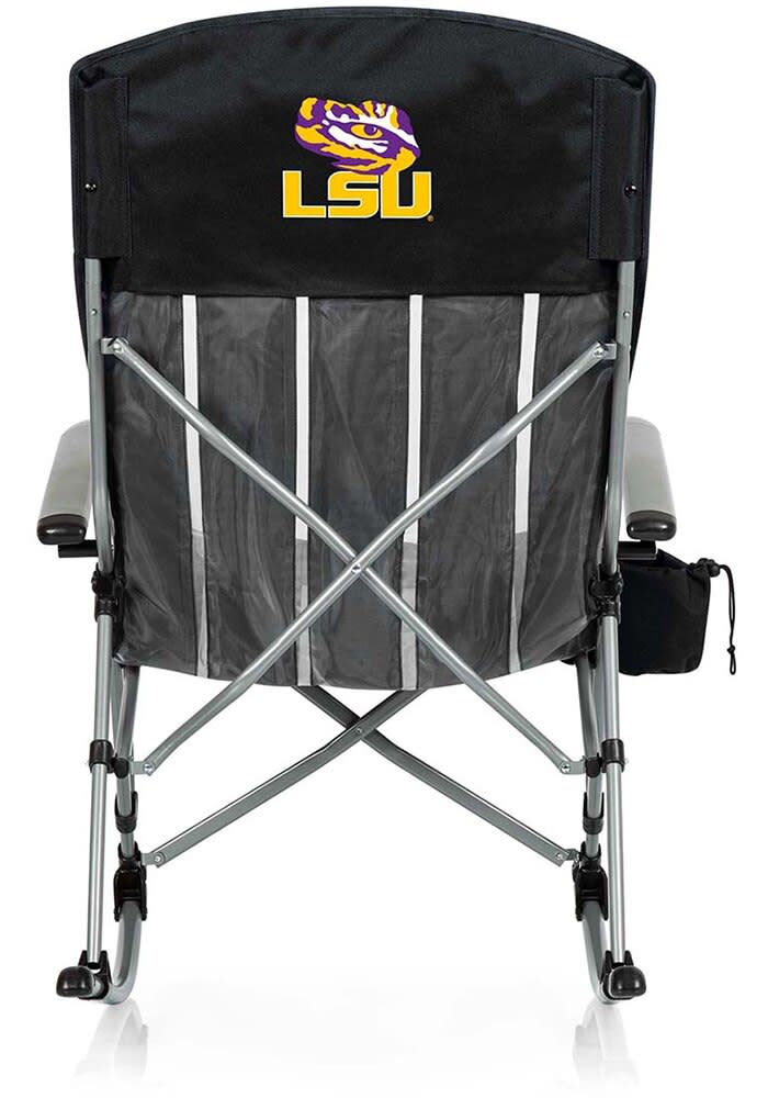LSU Tigers BLACK Rocking Camp Folding Chair - 7429165