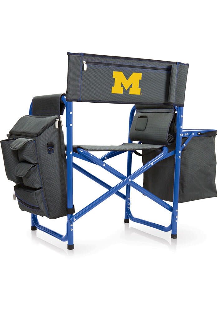 Michigan Wolverines GRAY Fusion Deluxe Chair - 7429317