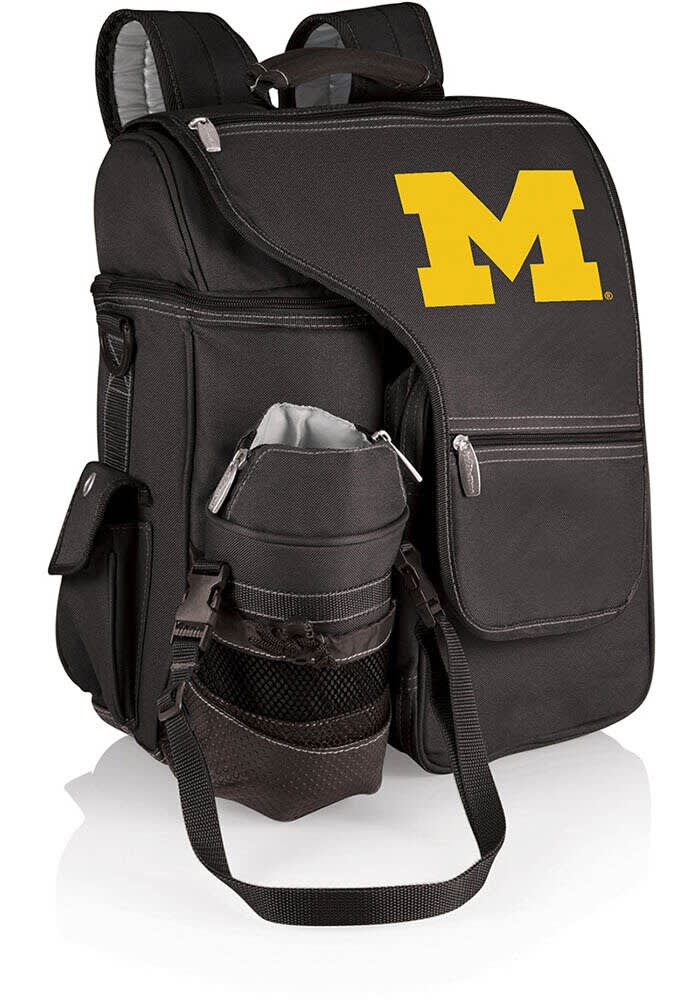 Picnic Time Michigan Wolverines BLACK Turismo Cooler Backpack - 7429353