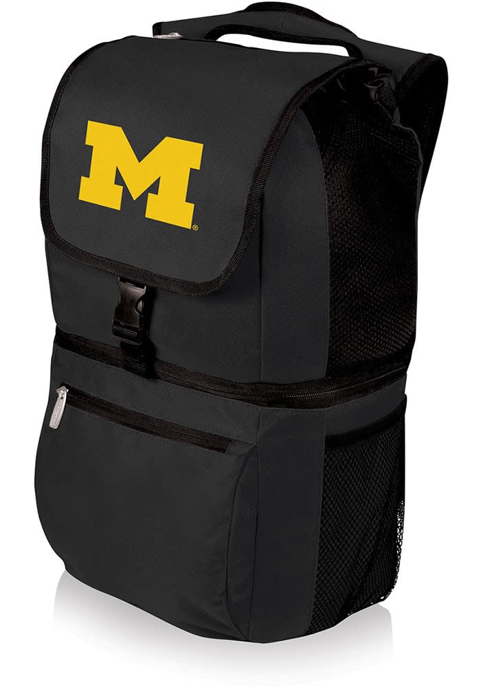 Picnic Time Michigan Wolverines BLACK Zuma Cooler Backpack - 7429356