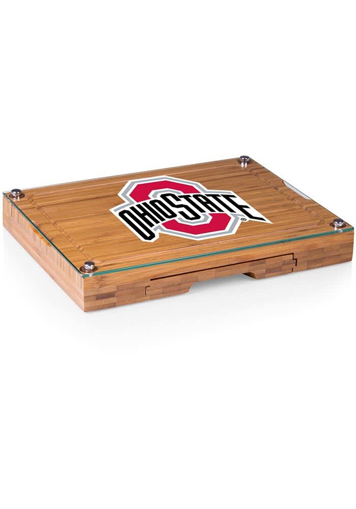 Picnic Time BROWN Ohio State Buckeyes Concerto Tool Set and Glass Top ...