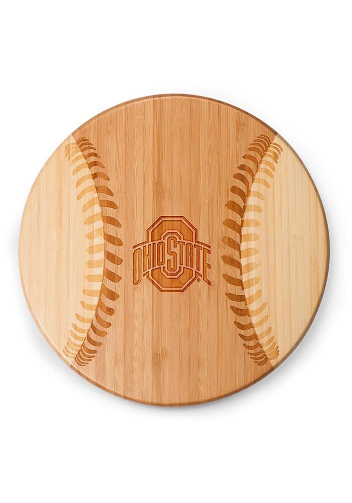 Picnic Time BROWN Ohio State Buckeyes Home Run Baseball Kitchen Cutting ...