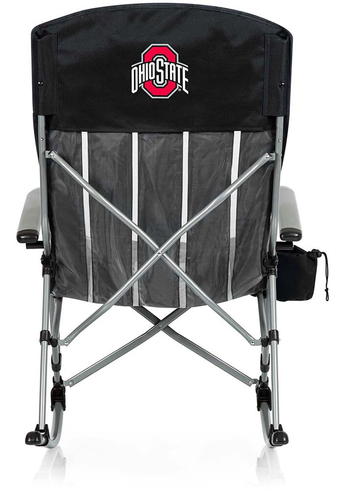 Ohio State Buckeyes BLACK Rocking Camp Folding Chair - 7429794