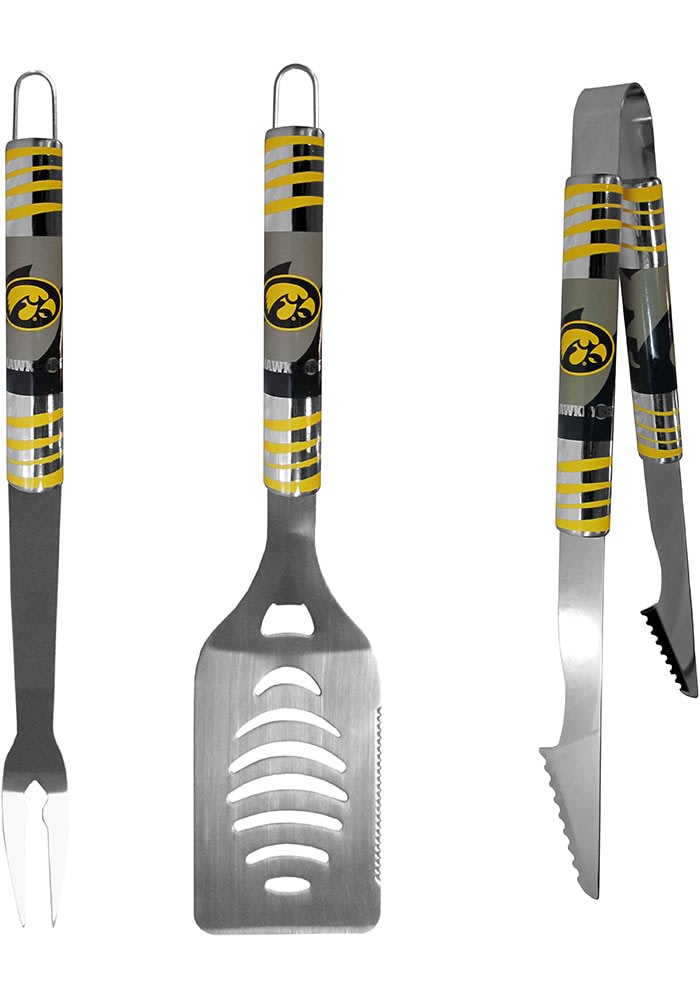Iowa Hawkeyes GREY 3 piece Tailgater Tool Set - 74750778