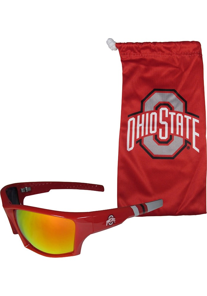 BLACK Edge Wrap Ohio State Buckeyes Mens Sunglasses - 74751693