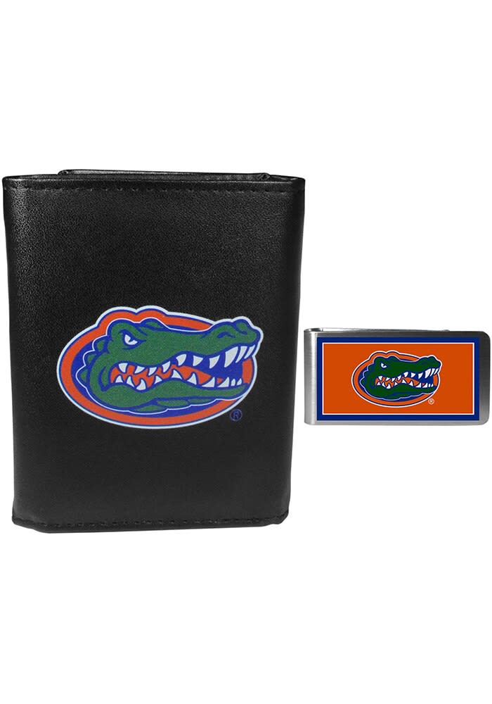 Florida Gators BLACK Money Clip Mens Trifold Wallet - 74753573