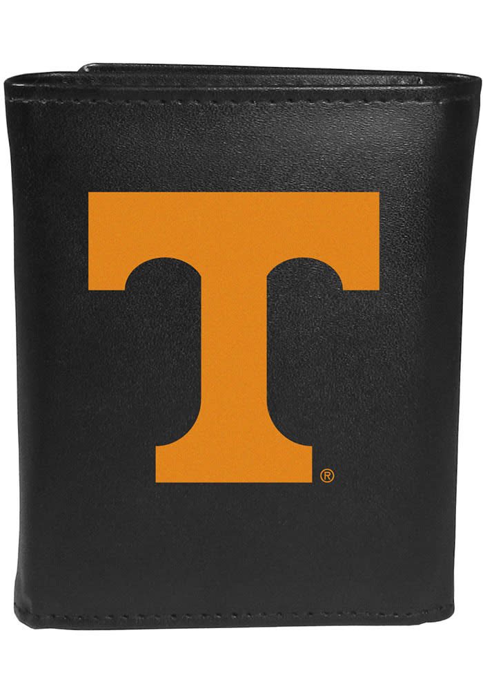 Tennessee Volunteers BLACK Large Logo Mens Trifold Wallet - 74753829