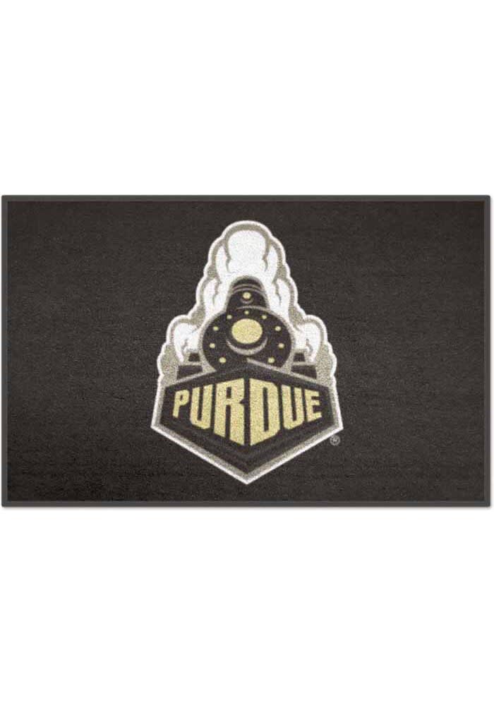 Purdue Boilermakers Alternate Logo Interior Rug BLACK - 7481908