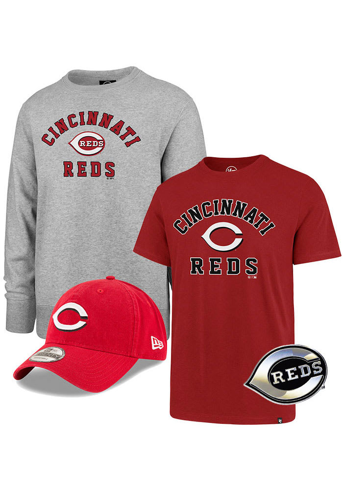 Cincinnati Reds Gift Pack Sweatshirt - Grey