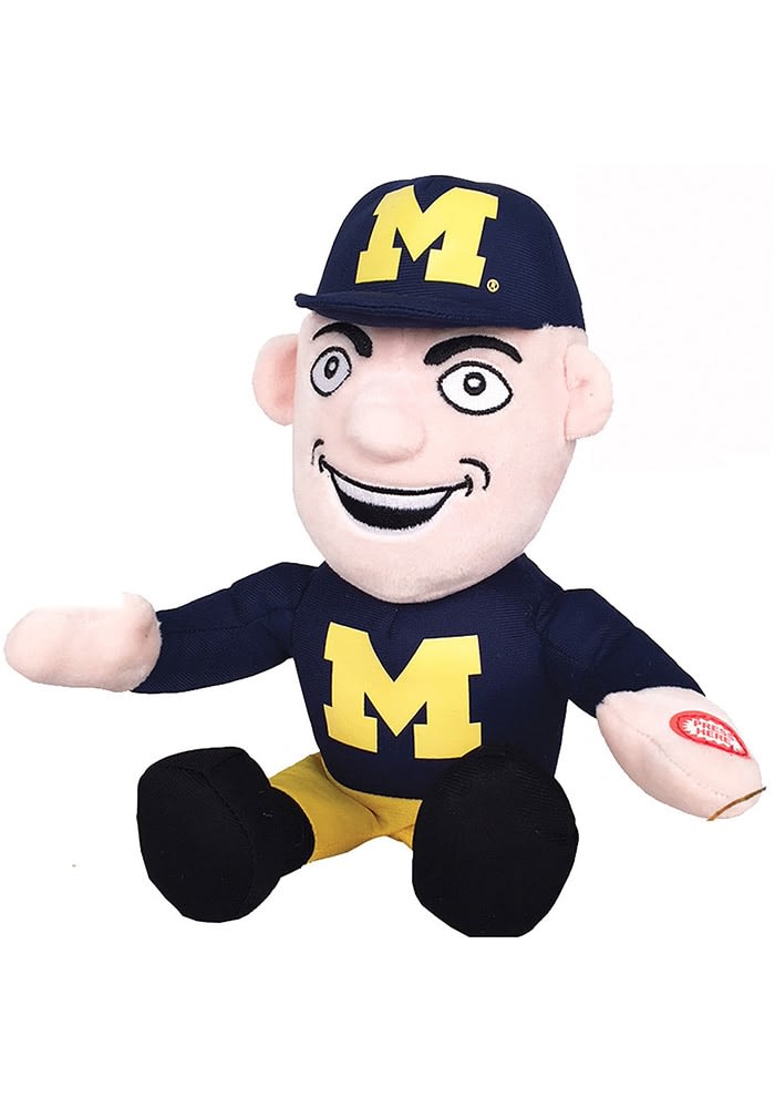 Michigan Wolverines NAVY 9in Animated Mascot Plush - 748650619
