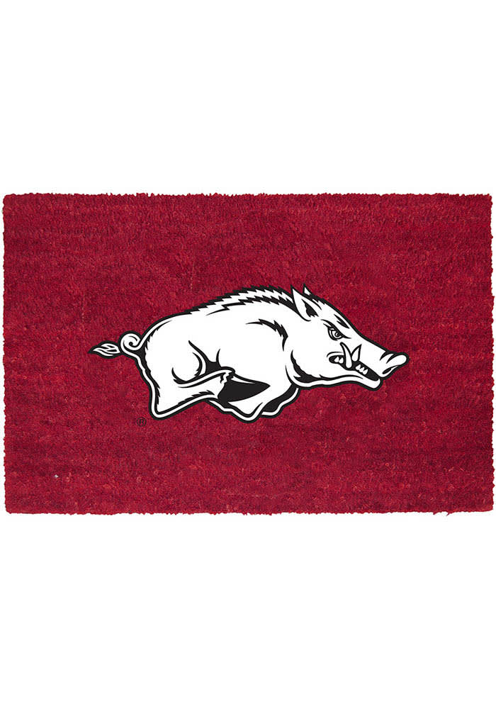 Arkansas Razorbacks Red Color Coir Fiber Door Mat - 74895669
