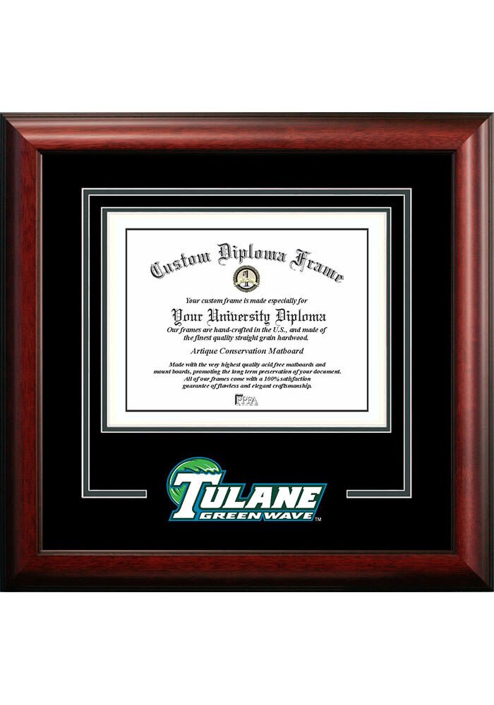 Tulane Green Wave Spirit Diploma Picture Frame