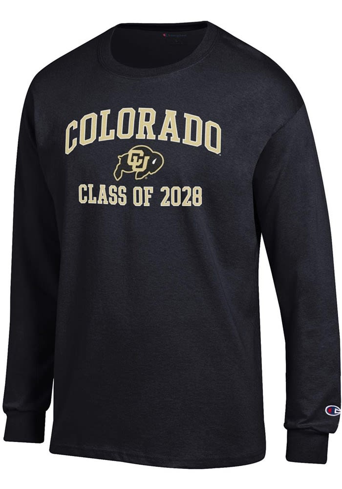 Champion Colorado Buffaloes Font Class of 2028 Jersey Long Sleeve T ...