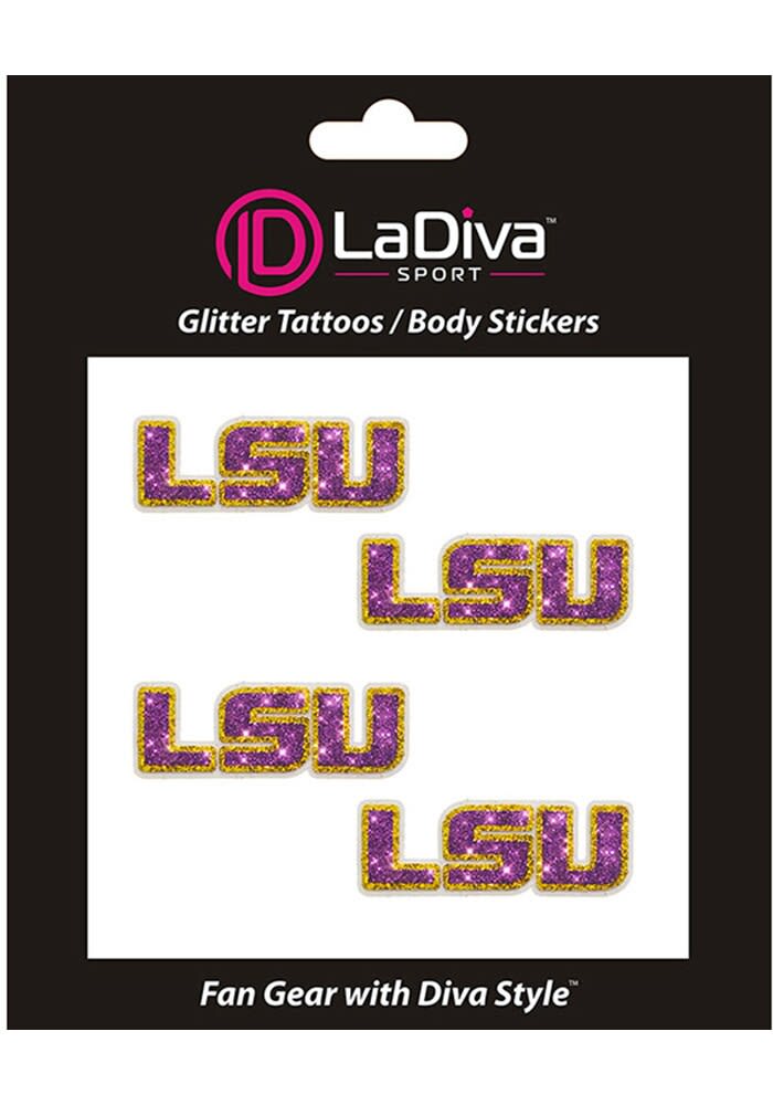 LSU Tigers PURPLE LSU Glitter Tattoo - 75710026