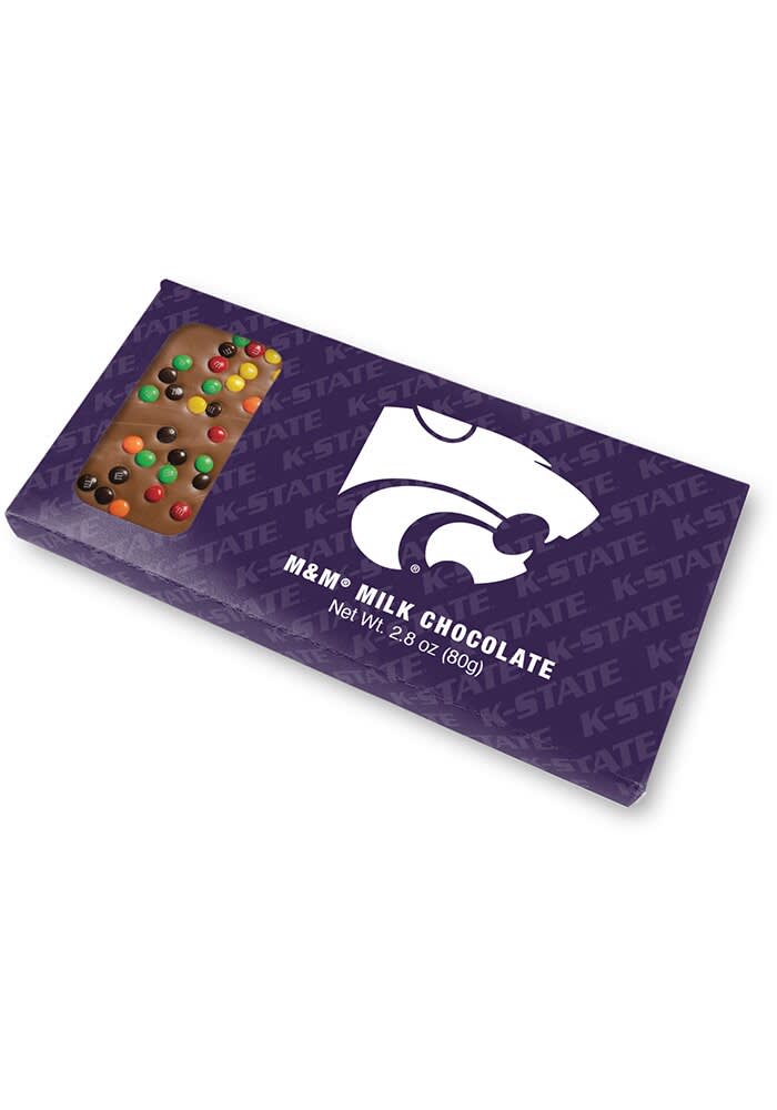 K-State Wildcats PURPLE Window Milk Chocolate w/ M&M's Candy - 758210207