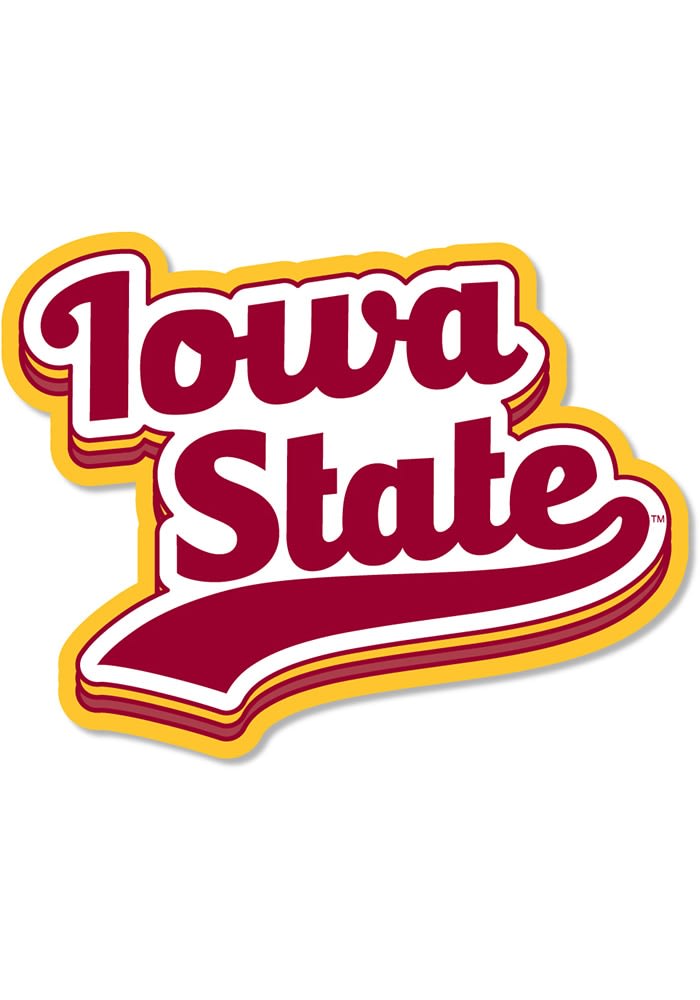 Iowa State Cyclones Souvenir | Iowa State Cyclones Stickers CARDINAL 3. ...