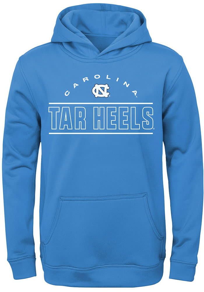 North Carolina Tar Heels Youth CAROLINABLUE Arch Long Sleeve Hoodie ...