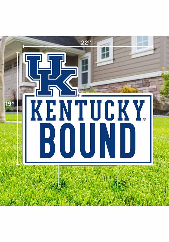 Kentucky Wildcats White School Bound Yard Sign - 76171988