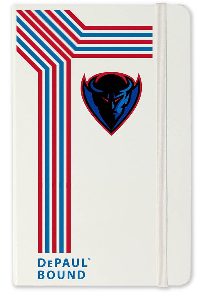 DePaul Blue Demons White School Bound team logo Notebook and Folder ...
