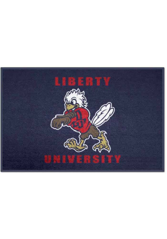Liberty Flames Sparky Logo Interior Rug NAVY - 76470136