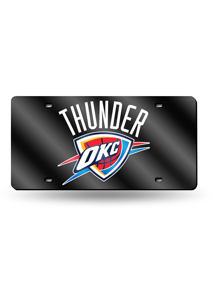 Oklahoma City Thunder License Plate- Oklahoma City Thunder ROYAL Laser ...