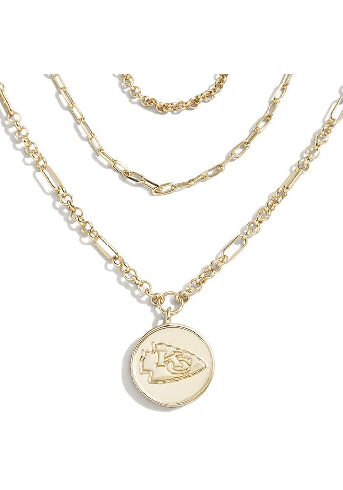 Kansas City Chiefs RED Circle Pendant Set Womens Necklace - 7740183
