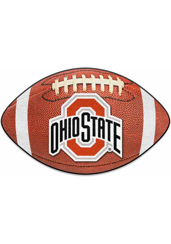 Ohio State Buckeyes Football Logo Interior Rug BROWN - 7746691