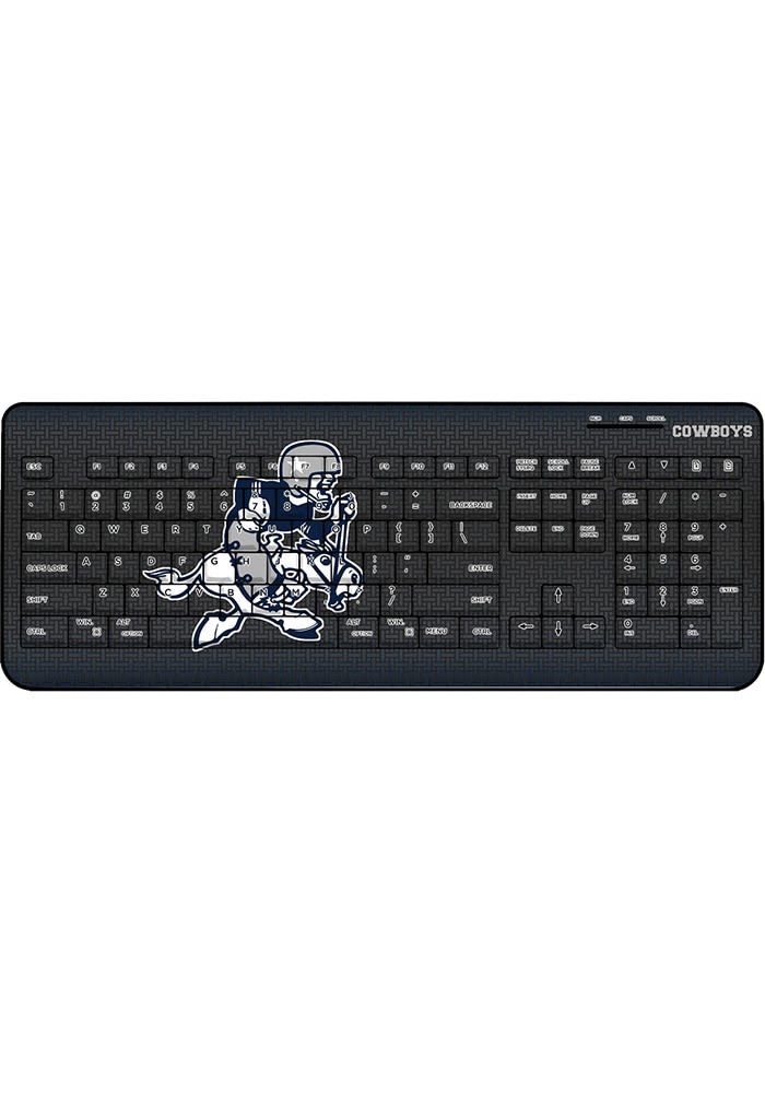 Dallas Cowboys BLACK Historic Linen Wireless Keyboard - 77529950