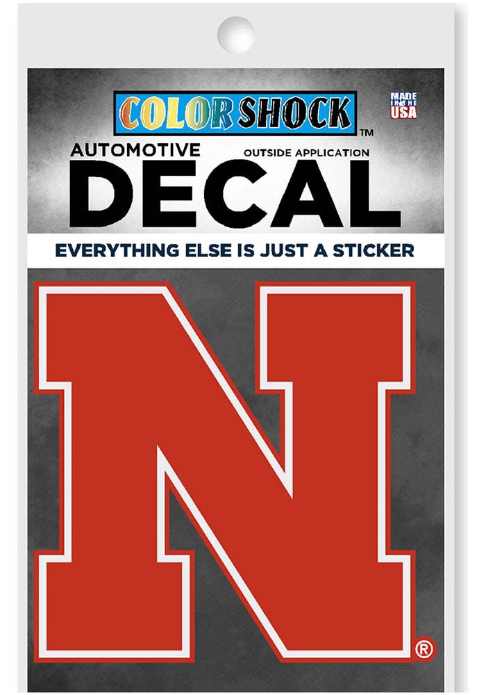 RED Nebraska Cornhuskers Main Mark Decal - 77574199