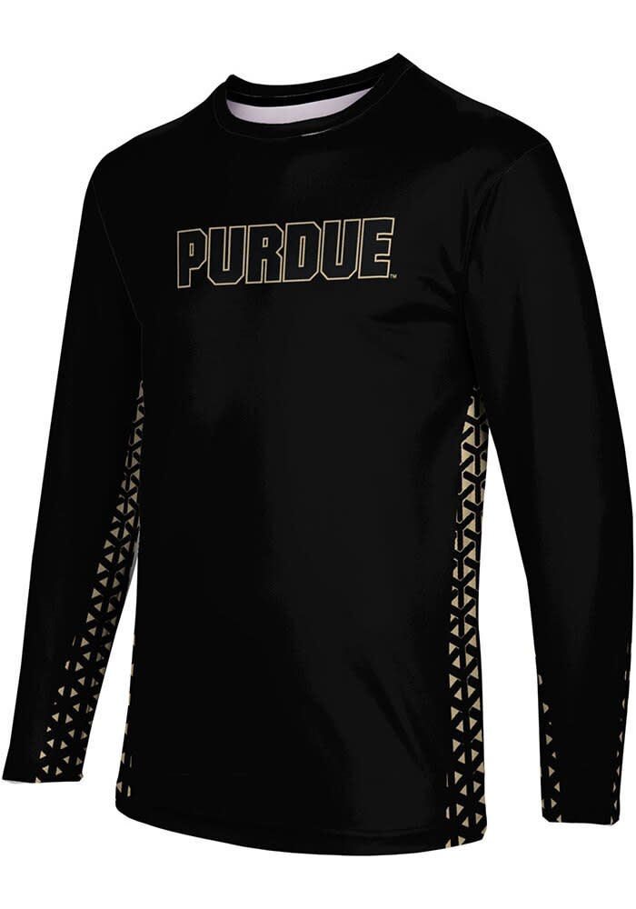 ProSphere Purdue Boilermakers Geometric Long Sleeve T Shirt BLACK ...