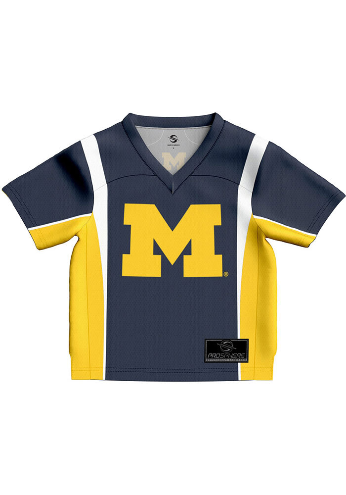 Michigan Wolverines ProSphere Baby Rival BLUE Football Jersey - 77675568